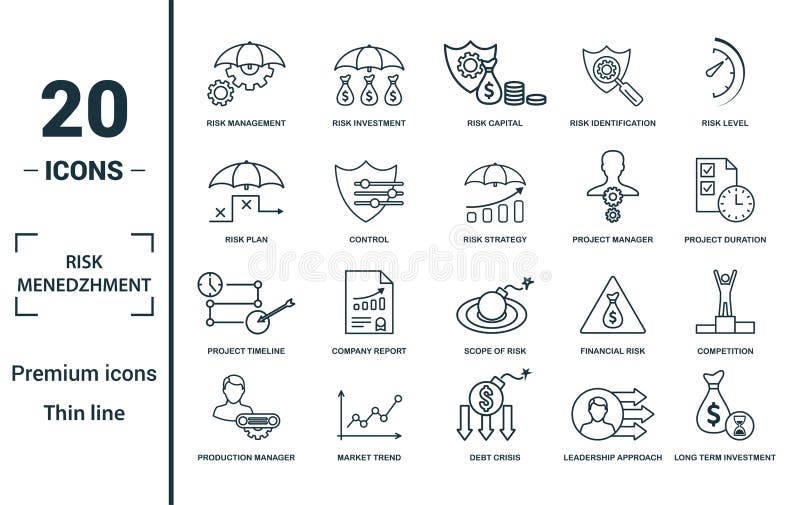 Risk Identification Icon. Creative Element Design from Risk Management ...