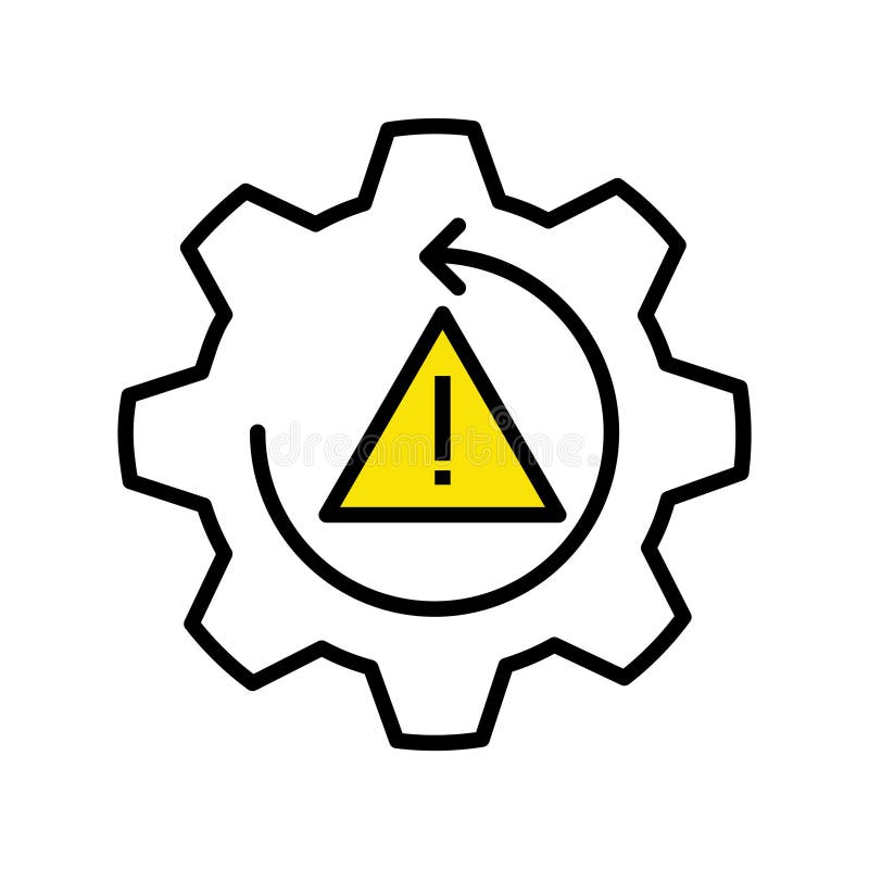 Risk Management Icon, Vector Illustration Stock Vector - Illustration ...