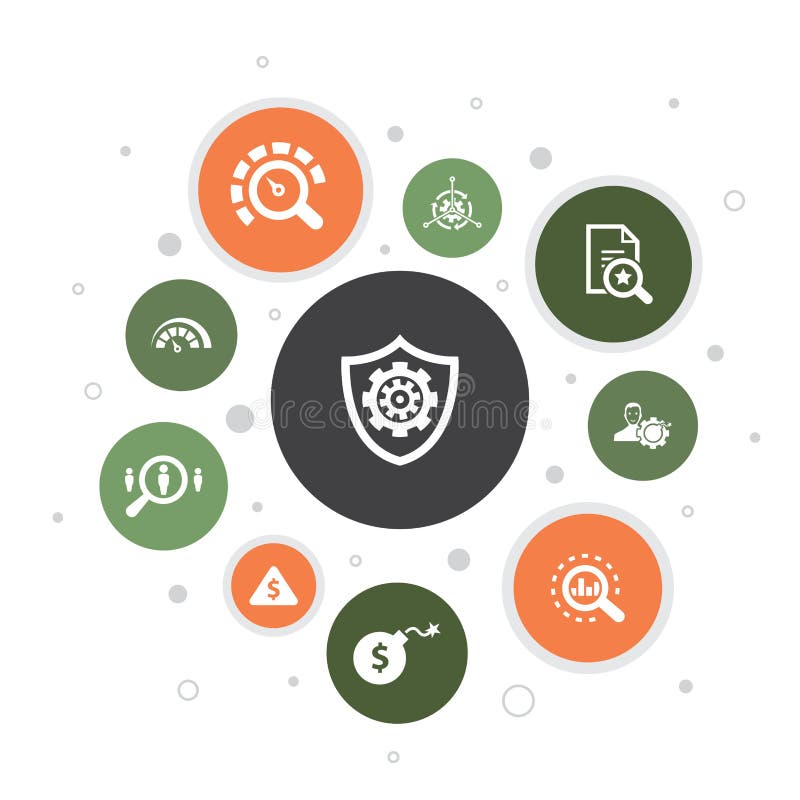 Risk Management Infographic 10 Steps Stock Vector - Illustration of ...