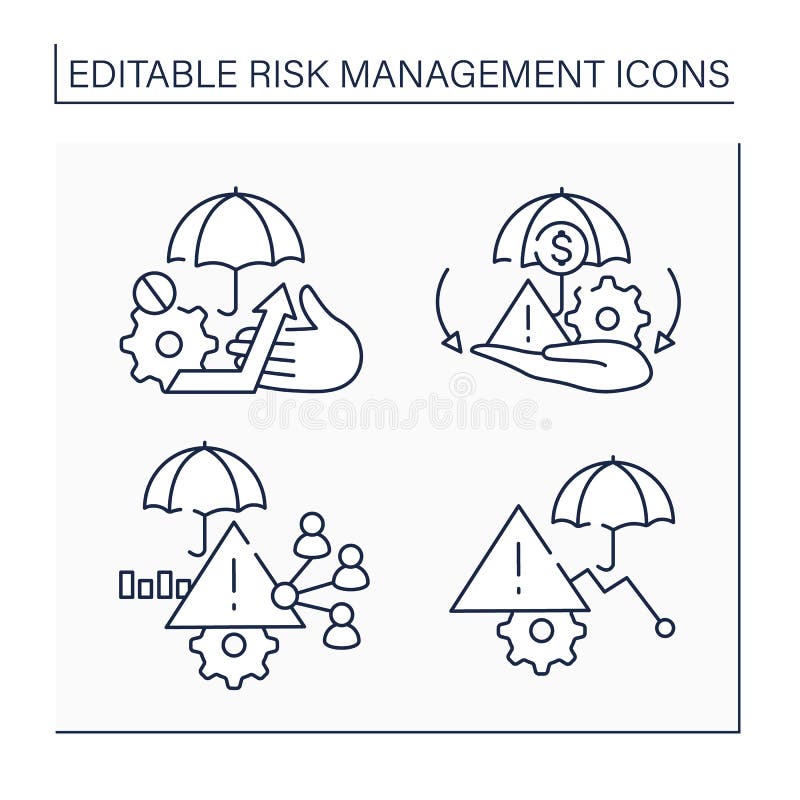 Risk Management Line Icons Set Stock Vector - Illustration of ... Risk Management Line Icons Set Stock Vector - Illustration of ...