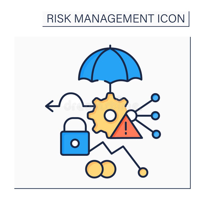 Risk Management Methods Color Icon Stock Vector - Illustration of ...
