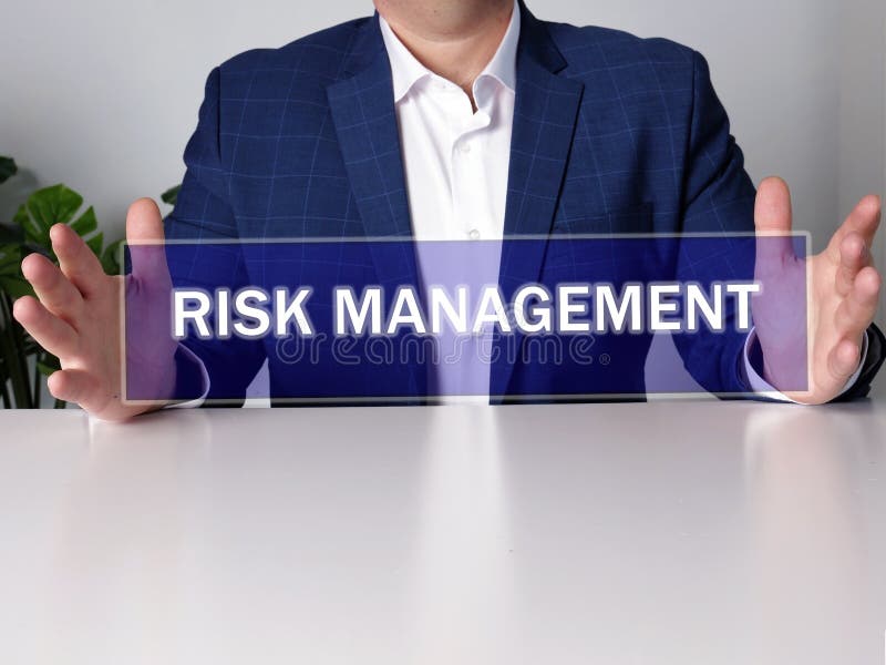 RISK MANAGEMENT Phrase on the Screen Stock Image - Image of ability ...