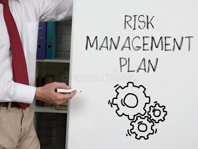 Risk Management Plan is Shown As Business Concept Stock Image - Image ...