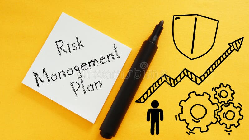 Risk Management Plan is Shown Using the Text Stock Image - Image of ...