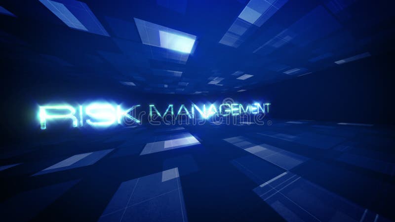 Risk Management Glitch Text Effect Cinematic Title Background Stock ...