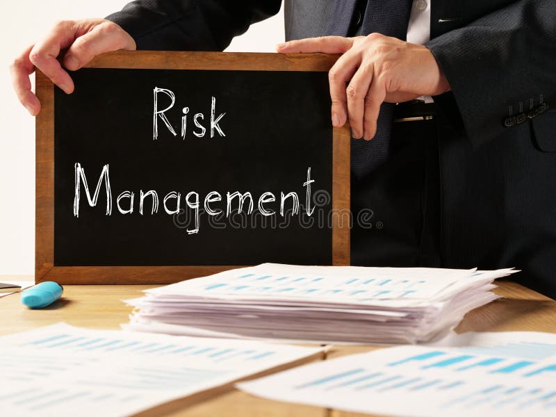 Risk Management is Shown on the Conceptual Business Photo Stock Photo ...