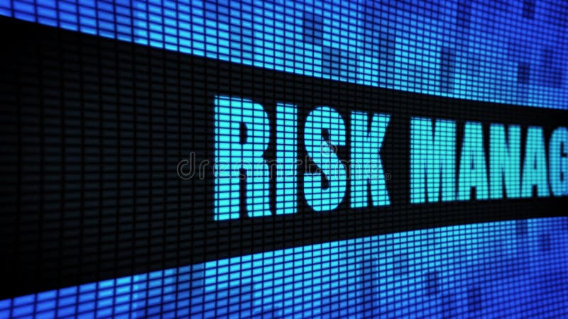 Risk Management Side Text Scrolling LED Wall Pannel Display Sign Board ...
