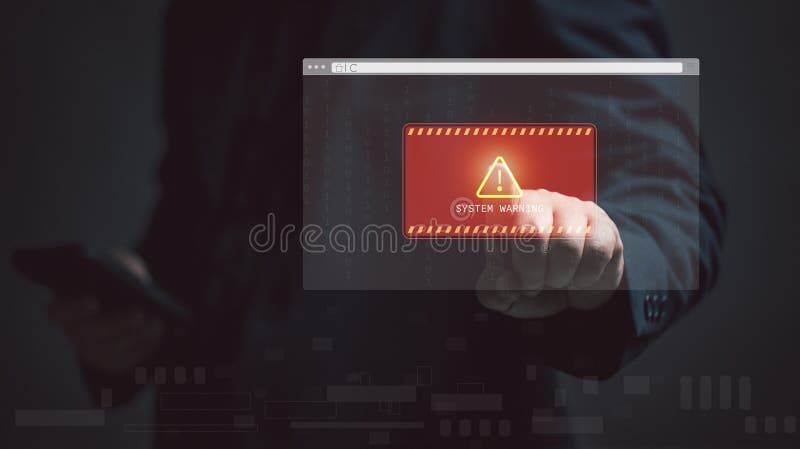 Risk Management Solution. Man Use Mobile Phone Place at the Virtual ...