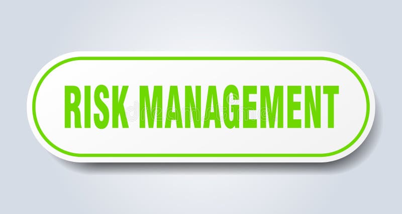 Risk management sticker. stock vector. Illustration of isolated - 197152787