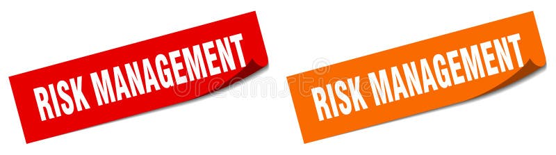 Risk Management Sticker. Risk Management Sign Set Stock Vector ...