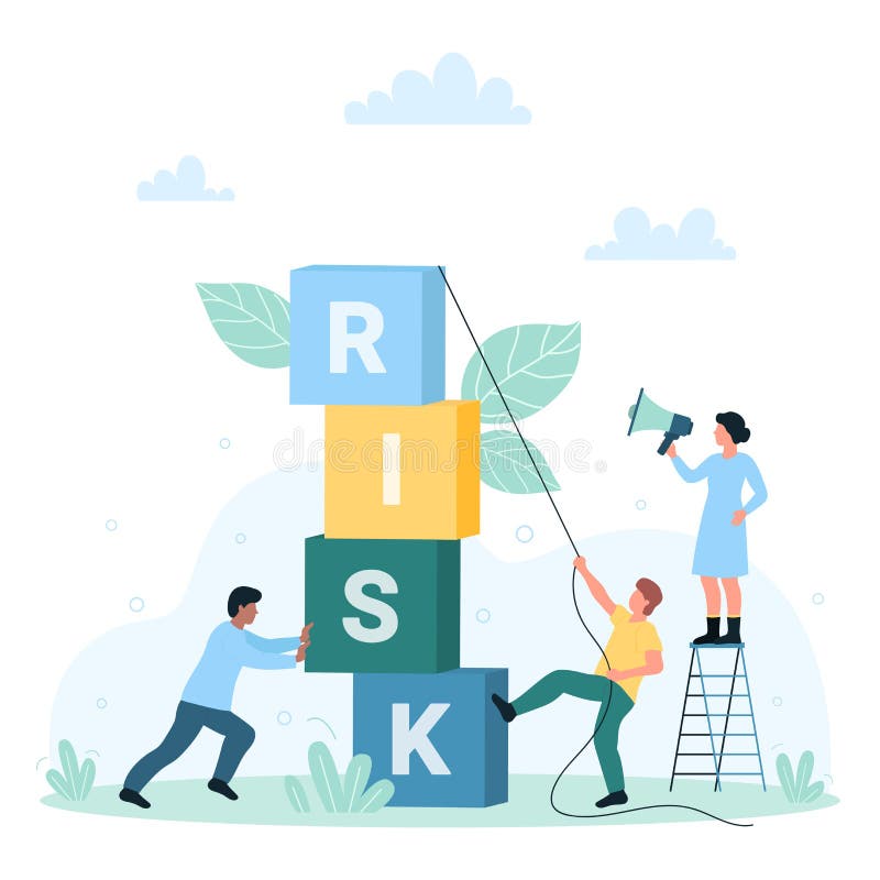 Risk Management, Success Challenge Teamwork Stock Vector - Illustration ...