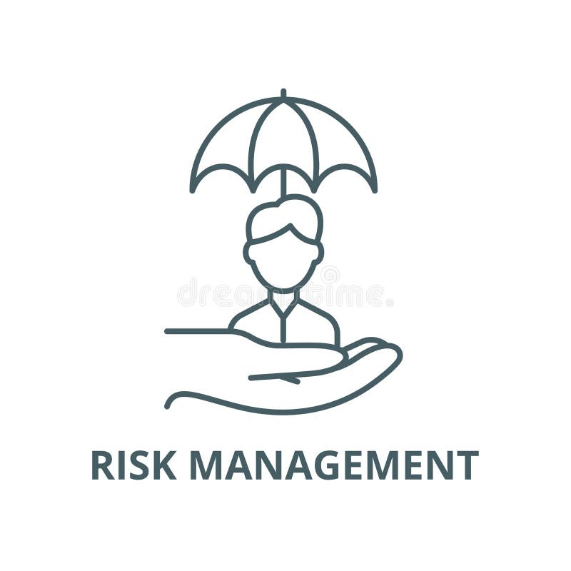 Risk Management Vector Line Icon, Linear Concept, Outline Sign, Symbol ... Risk Management Vector Line Icon, Linear Concept, Outline Sign, Symbol ...