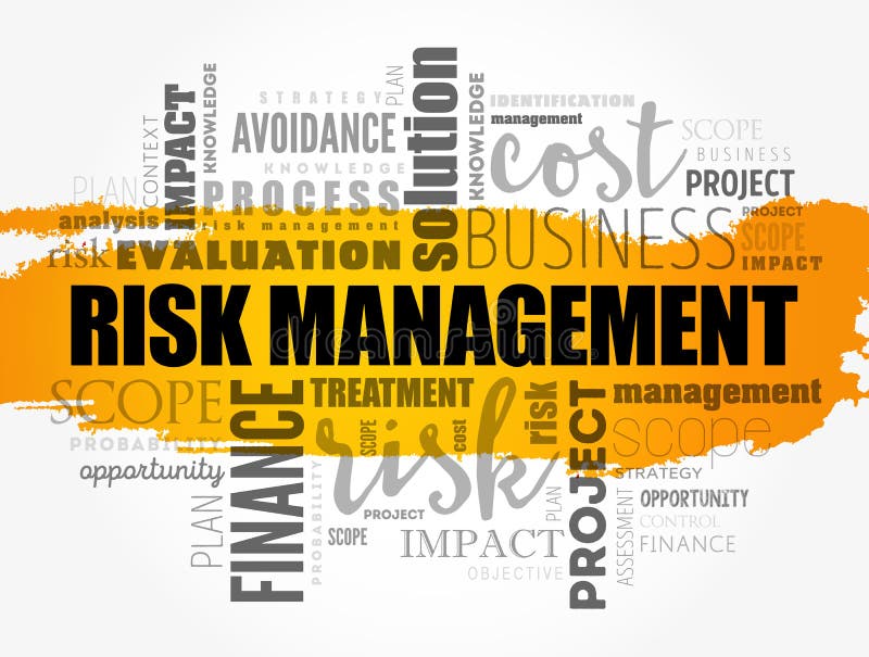 Risk Management Word Cloud Collage, Business Concept Stock Illustration ...