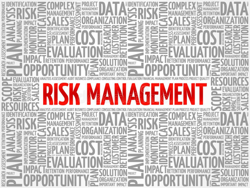Risk Management word cloud stock illustration. Illustration of ...