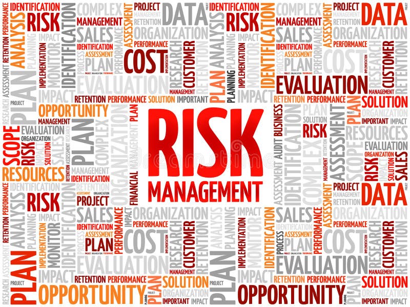 Risk Management word cloud stock illustration. Illustration of plan ...