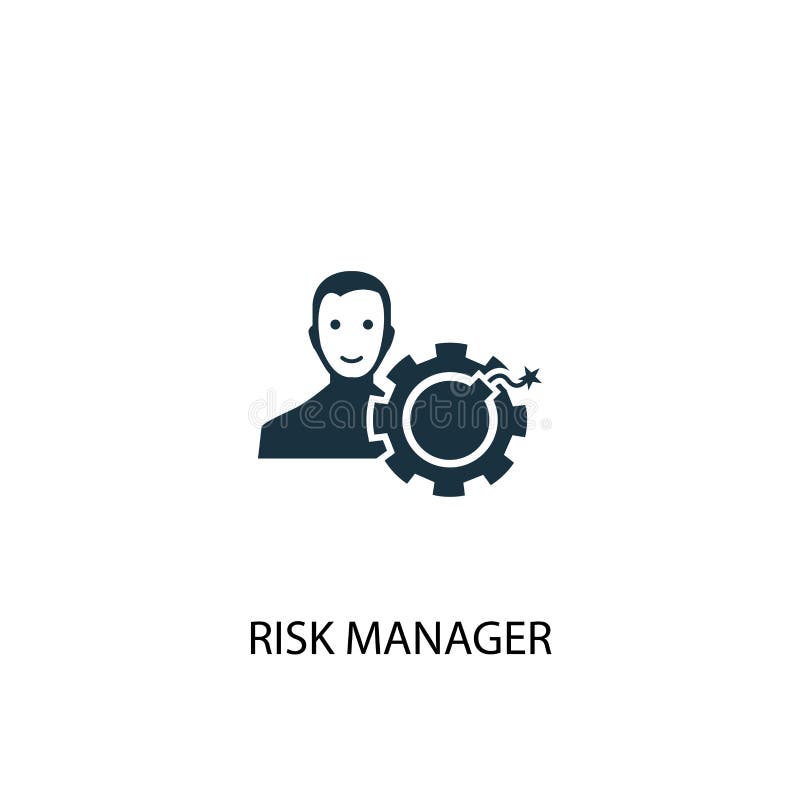 Risk Manager Icon. Simple Element Stock Vector - Illustration of ...