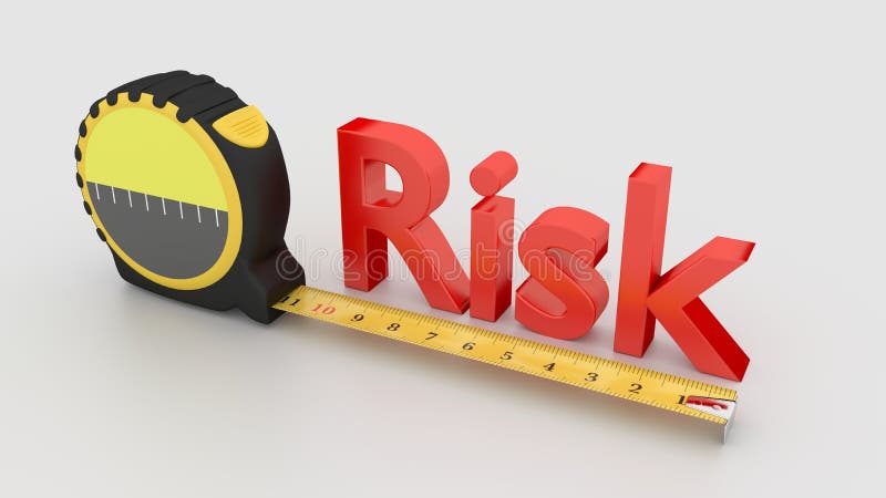 Risk Measurement Concept with Tape Isolated on White Stock Illustration ... Risk Measurement Concept with Tape Isolated on White Stock Illustration ...