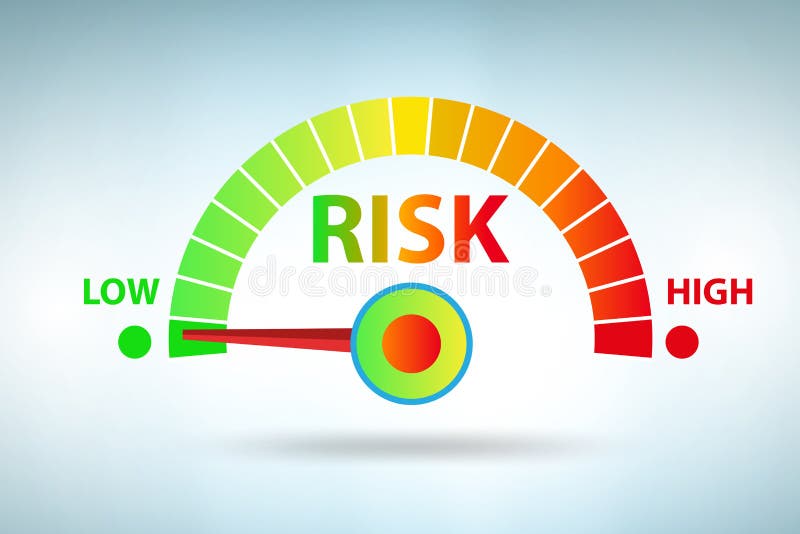 Risk Meter in Risk Management Concept Stock Illustration - Illustration ...