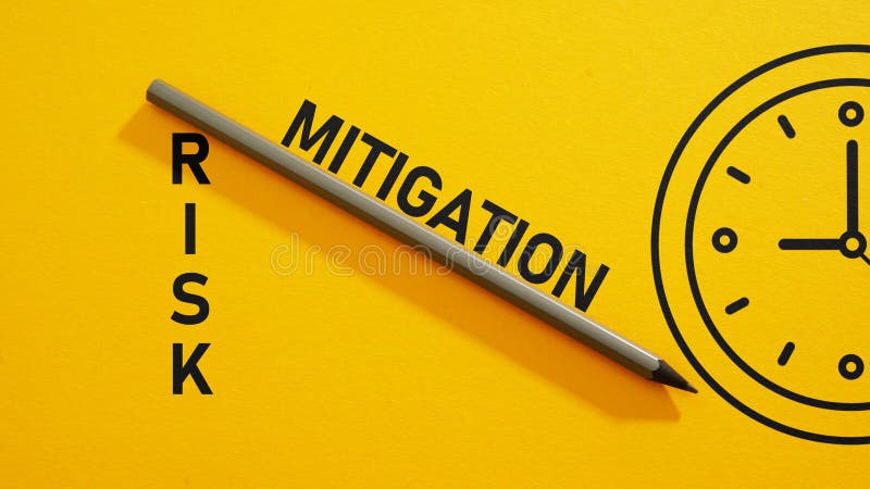 Risk Mitigation is Shown As Business and Financial Concept Stock Photo ... Risk Mitigation is Shown As Business and Financial Concept Stock Photo ...