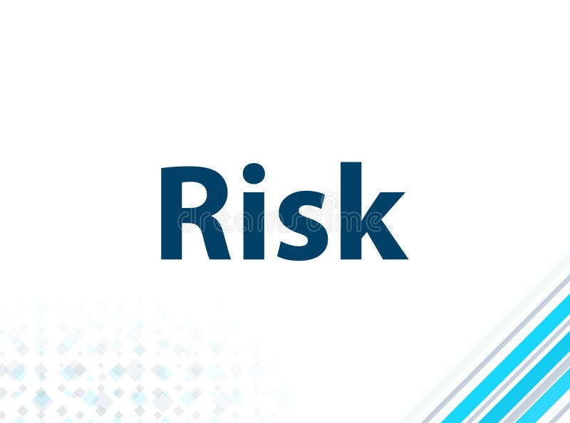 Risk Modern Flat Design Blue Abstract Background Stock Illustration ...