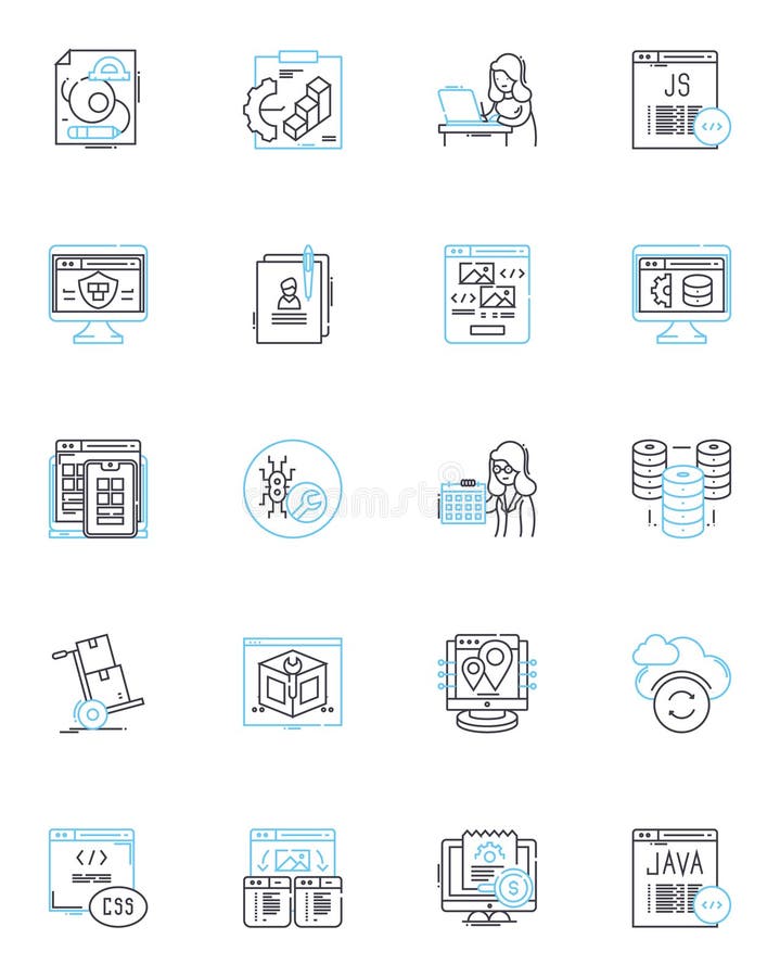 Risk Optimization Linear Icons Set. Strategy, Mitigation, Analysis ...