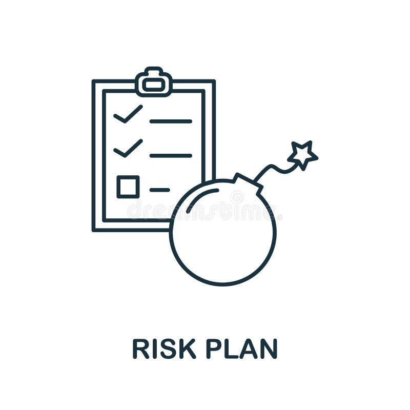 Risk Plan Icon Set. Four Simple Symbols in Diferent Styles from Risk ...