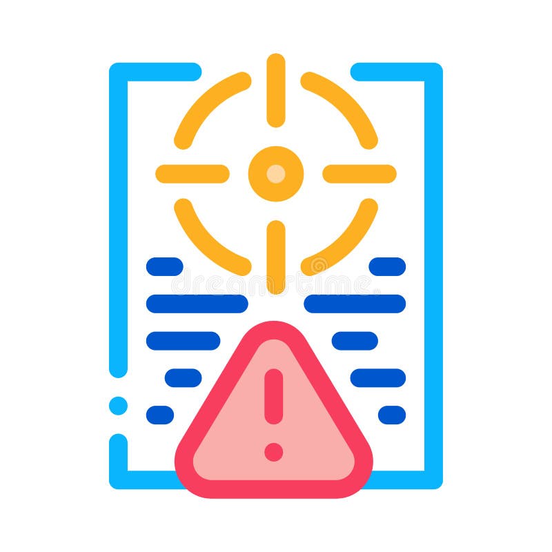 Risk Policy Color Icon Vector Illustration Sign Stock Vector ...