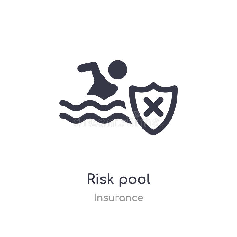 Risk Pool Icon. Isolated Risk Pool Icon Vector Illustration from ...