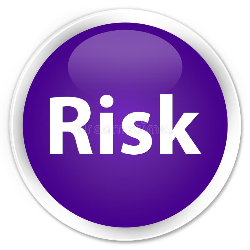 Risk Premium Purple Round Button Stock Illustration - Illustration of ...