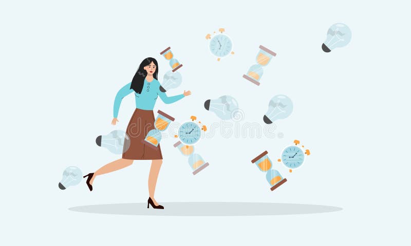 Risk or Problem Concept. Unhappy Character Under Difficult Stock Vector ...