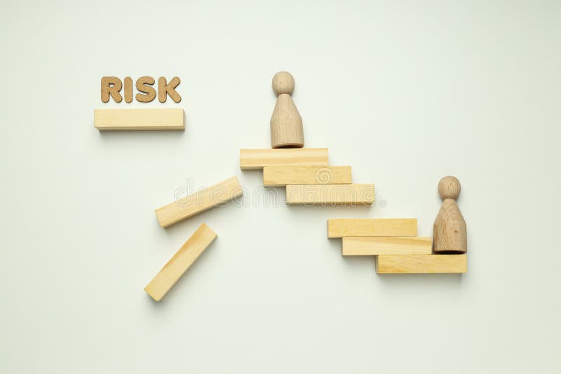 Risk Protection and Eliminating the Risk, Top View Stock Photo - Image ...