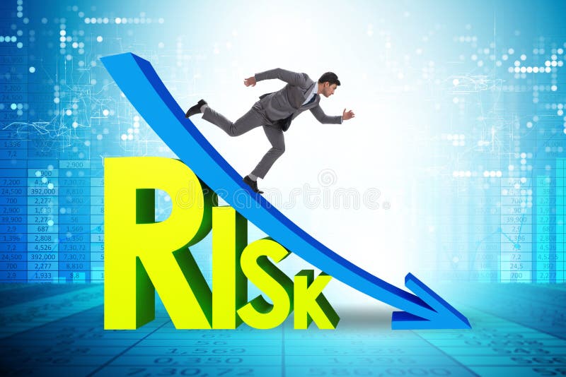 Risk Reduction and Mitigation Concept with Businessman Stock Image ...