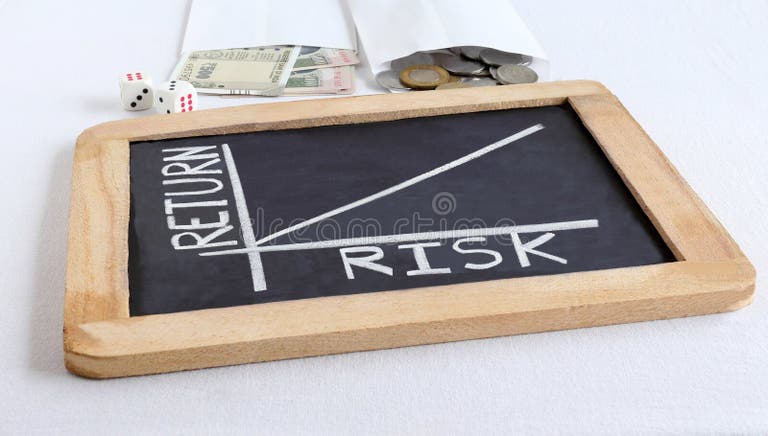 Risk and Return Relationship Highlighted by a Graph Stock Photo - Image ...