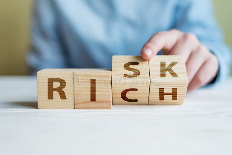 Risk or Rich concept stock image. Image of forex, chance - 241565905
