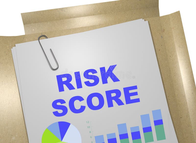 Risk Score concept stock illustration. Illustration of information ...