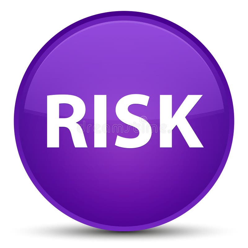 Risk Special Purple Round Button Stock Illustration - Illustration of ...