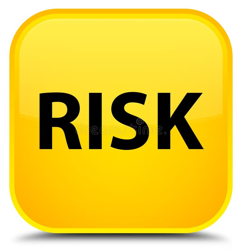 Risk Special Yellow Square Button Stock Illustration - Illustration of ...