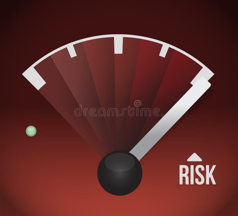 Risk Speedometer Illustration Design Graphic Stock Illustration ...