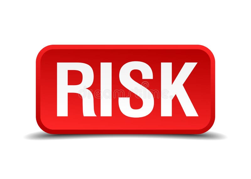 Risk button stock vector. Illustration of graphic, dimensional - 119885064