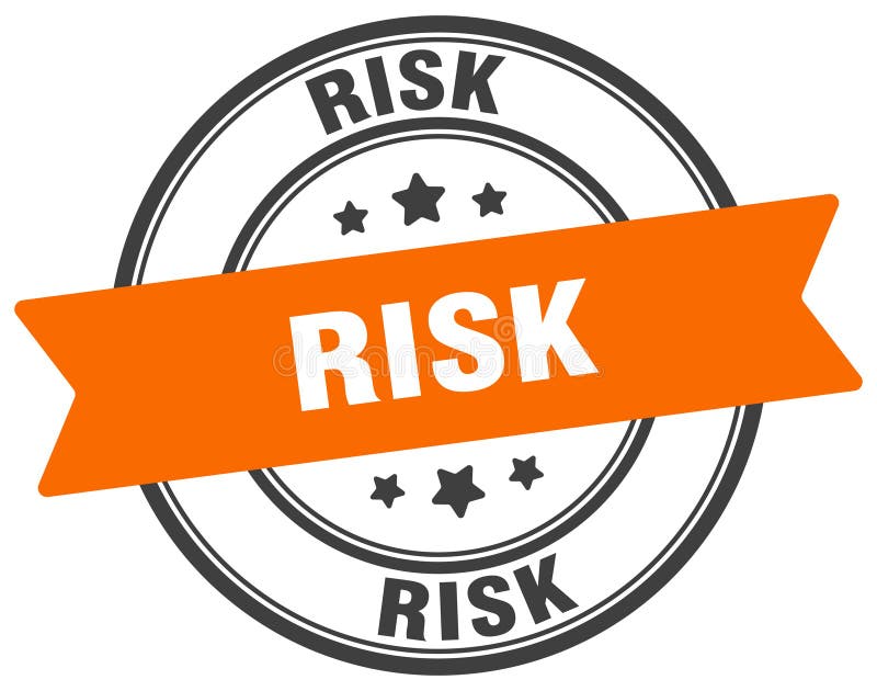Risk Stamp. Risk Label on Transparent Background. Round Sign Stock ...
