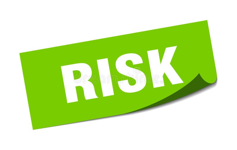 Risk Sticker. Risk Square Sign Stock Vector - Illustration of sticker ...