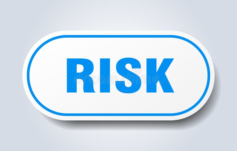 Risk Sticker. Risk Square Sign Stock Vector - Illustration of sticker ...