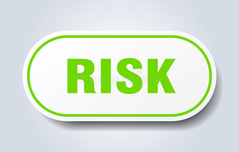 Risk sticker. stock vector. Illustration of isolated - 197149626