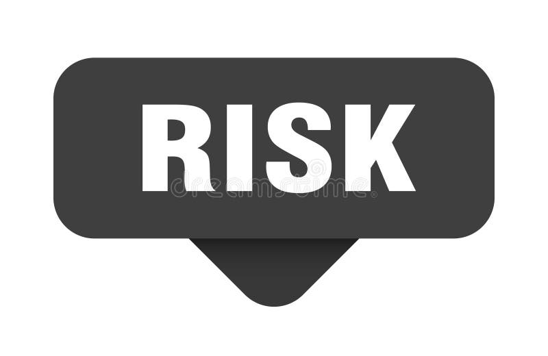 Risk Sticker. Risk Sign on Transparent Background Stock Vector ...