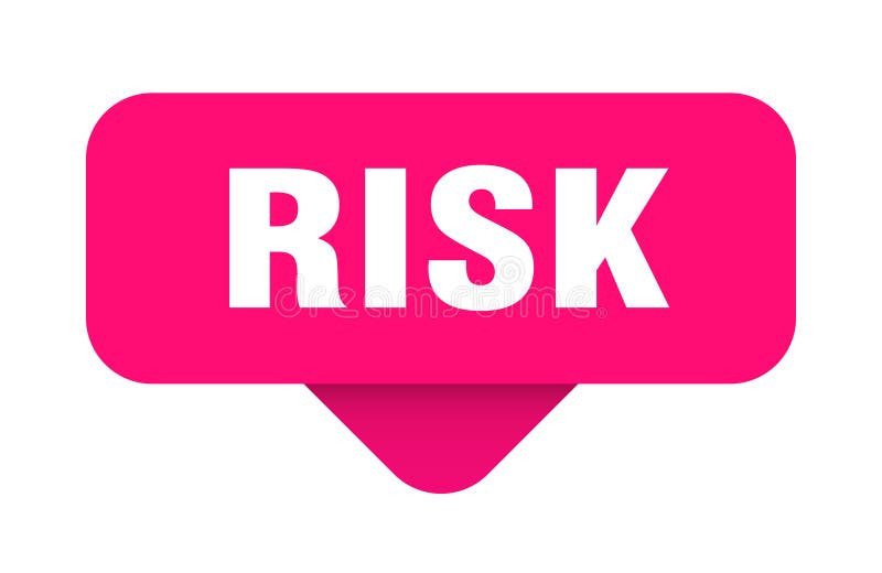 Risk Sticker. Risk Sign on Transparent Background Stock Vector ...