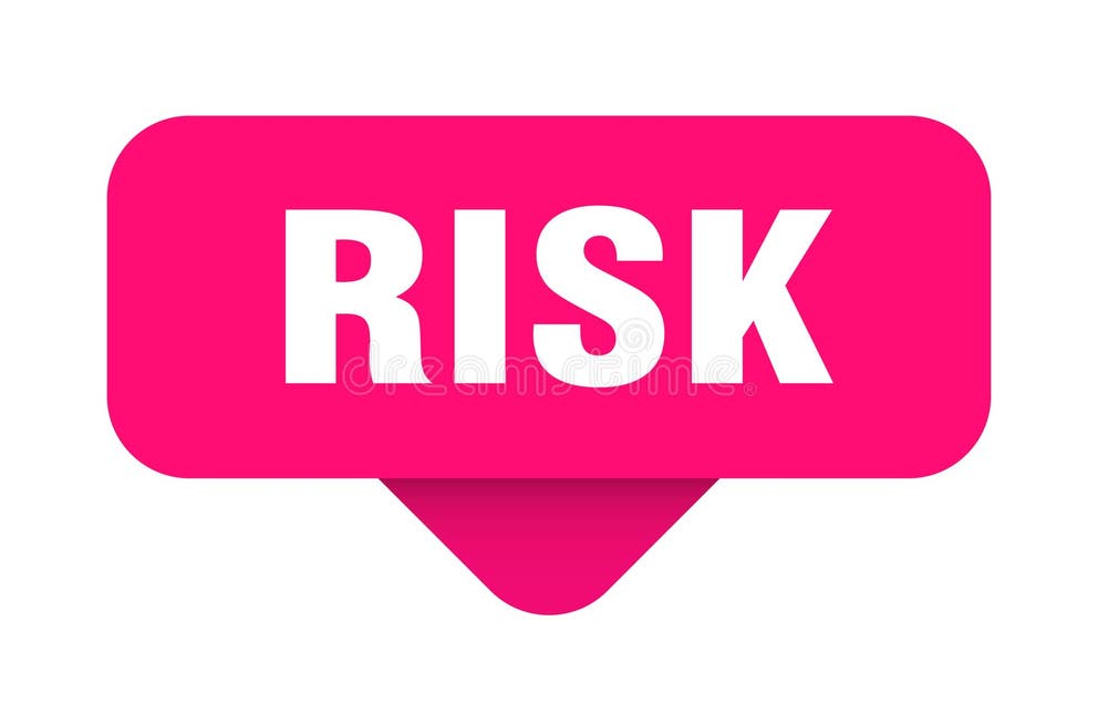 Risk Sticker. Risk Sign on Transparent Background Stock Vector ...