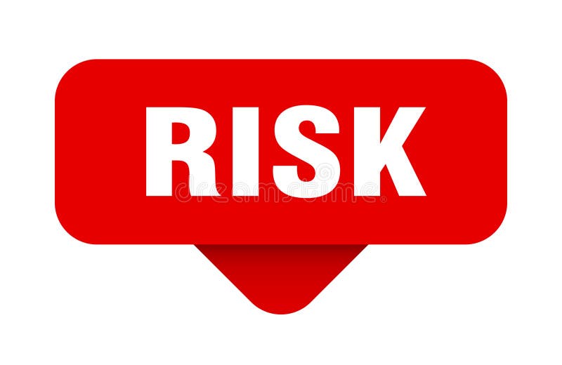 Risk Sticker. Risk Sign on Transparent Background Stock Vector ...