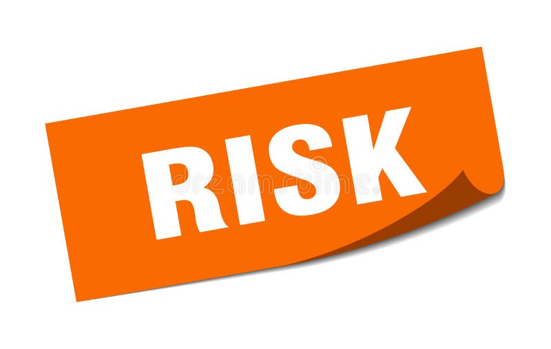 Risk Sticker. Risk Square Sign Stock Vector - Illustration of sticker ...