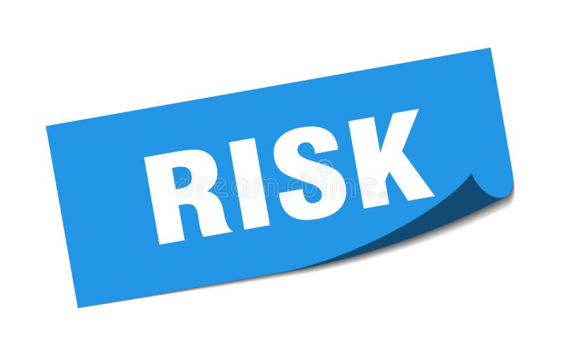 Risk Sticker. Risk Square Sign Stock Vector - Illustration of sticker ...