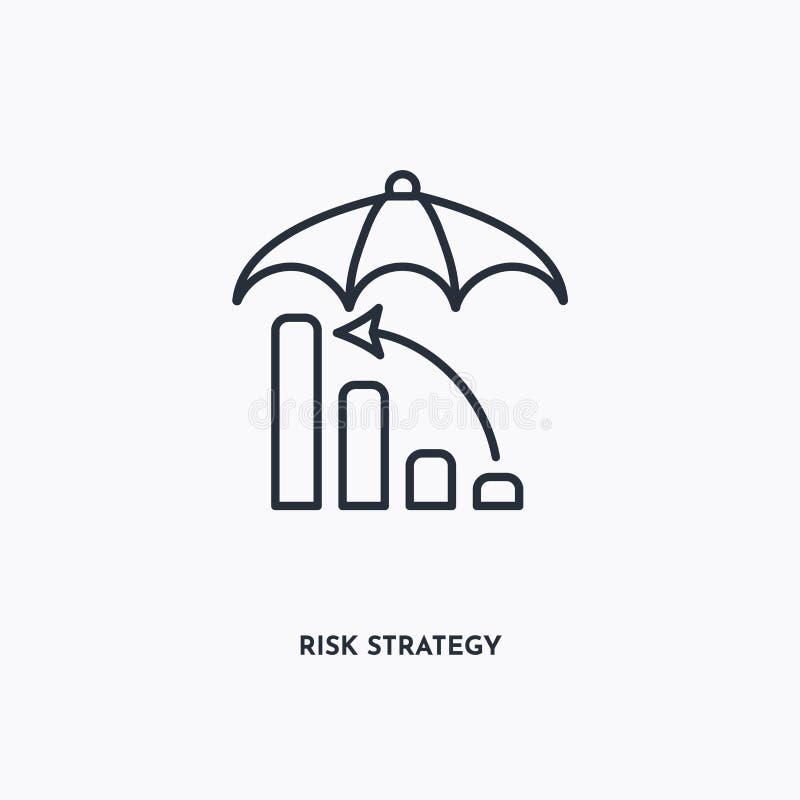 Risk Strategy Icon Set. Four Simple Symbols in Diferent Styles from ...